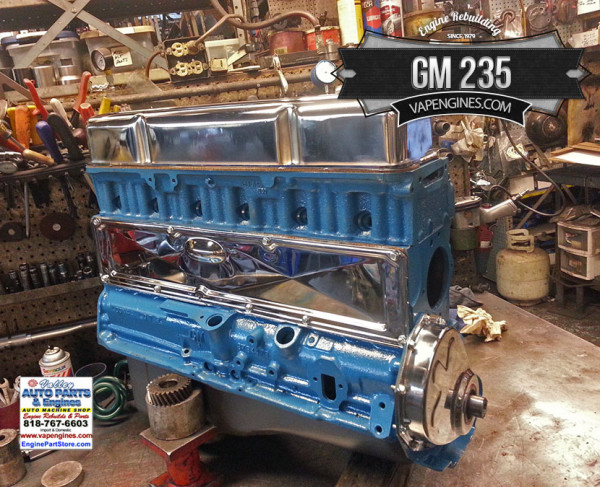GM 235 Remanufactured Engine - Los Angeles Machine Shop- Engine ...