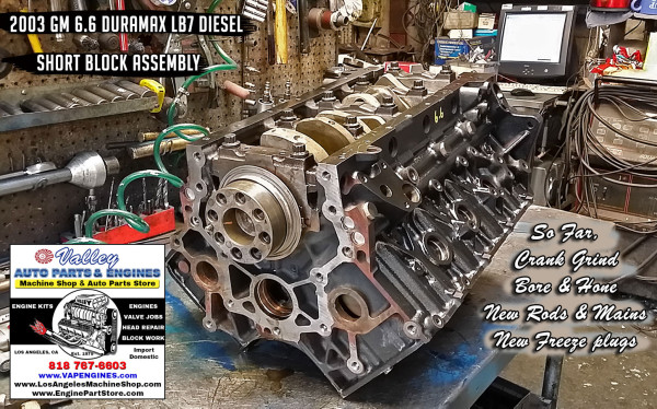 03 GM 6.6 LB7 Duramax 32V V8 Remanufactured Engine - Los Angeles ...