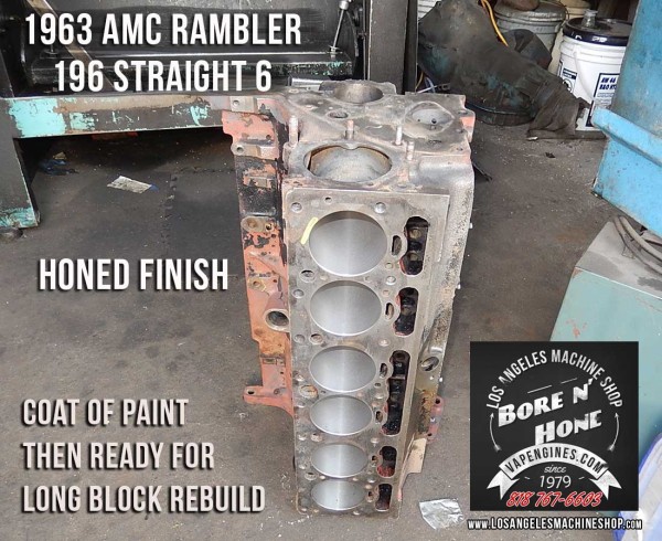 63' AMC Rambler 196 3.2 Remanufactured Engine - Los Angeles Machine ...
