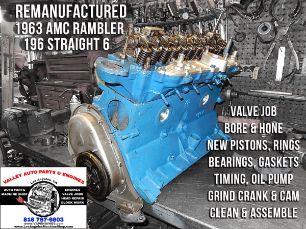 Remanufactured Ford 200 Straight-6 Engine Rebuild