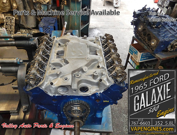 GM 235 Remanufactured Engine - Los Angeles Machine Shop- Engine ...