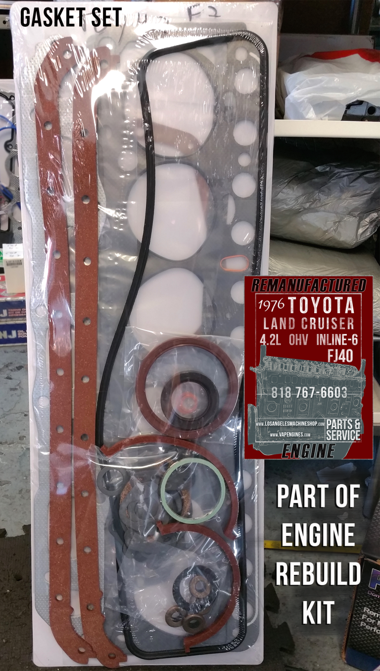 76 Toyota Land Cruiser FJ40 4.2 Engine Rebuilding - Machine Shop Svc