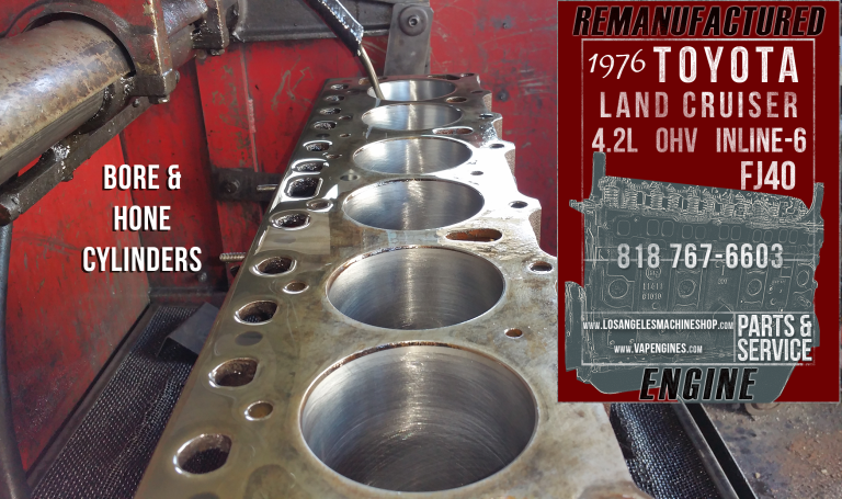 76 Toyota Land Cruiser FJ40 4.2 Engine Rebuilding - Machine Shop Svc