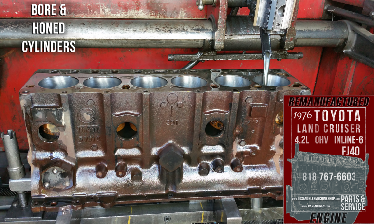 76 Toyota Land Cruiser FJ40 4.2 Engine Rebuilding - Machine Shop Svc