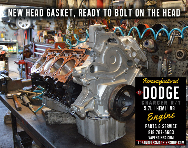 06 Dodge Charger Hemi 5.7 Engine Rebuild - Los Angeles Machine Shop ...