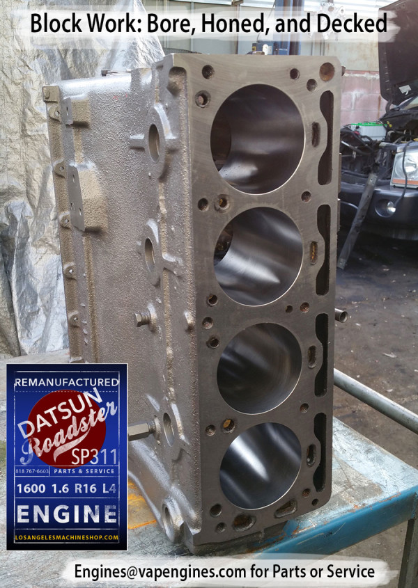 Nissan Datsun Roadster 1600 SP311 1.6L R16 Engine Rebuild