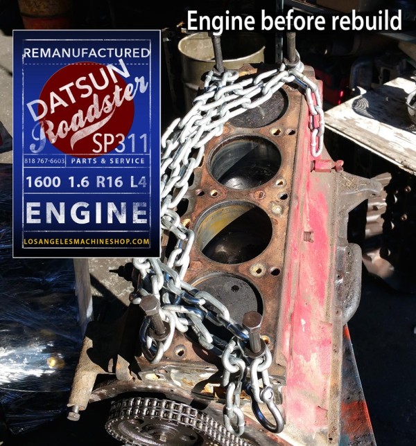 Nissan Datsun Roadster 1600 SP311 1.6L R16 Engine Rebuild