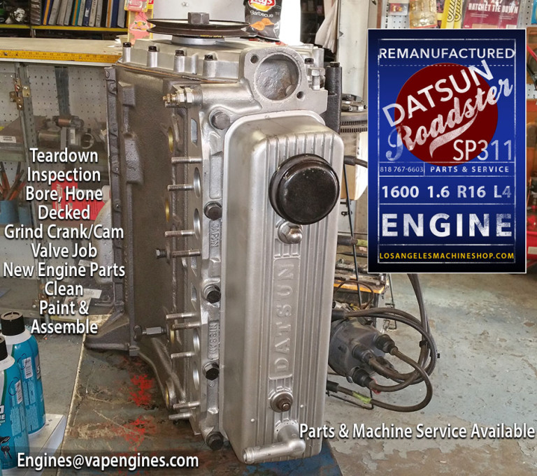 Nissan Datsun Roadster 1600 SP311 1.6L R16 Engine Rebuild
