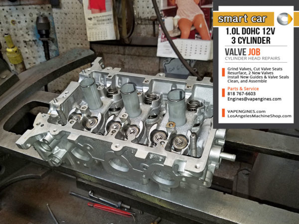 Smart Car 1.0 DOHC 12V 3 Cylinder Valve Job - Head Repairs