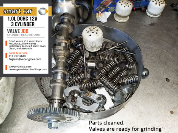 Smart Car 1.0 DOHC 12V 3 Cylinder Valve Job - Head Repairs