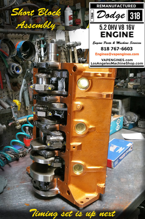 64 Dodge 318 Engine Rebuild Service - Machine Shop Photos