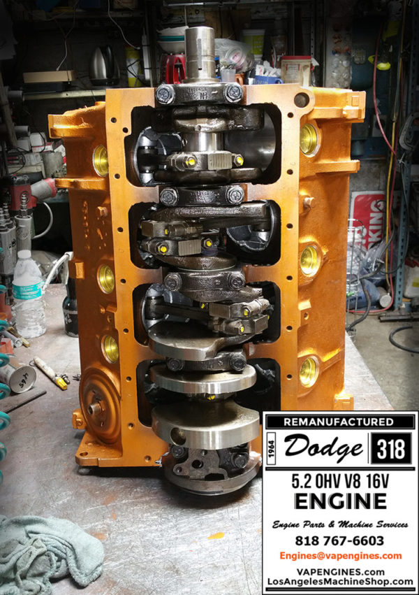64 Dodge 318 Engine Rebuild Service - Machine Shop Photos