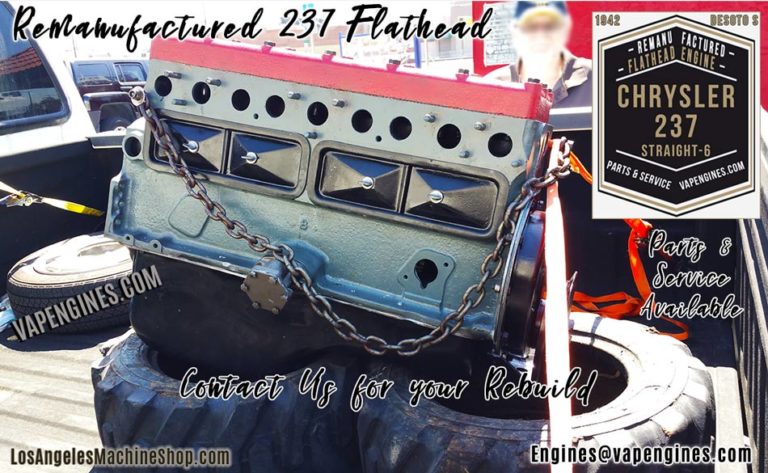 Chrysler Dodge 237 Flathead Straight-6 Engine Rebuild Machine Shop
