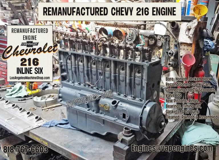 Remanufactured Chevy 216 Engine Builder- Inline 6
