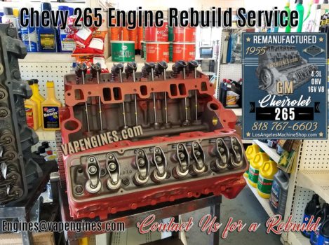 Remanufactured GM Chevy 265 Engine - Photos of the Rebuild.