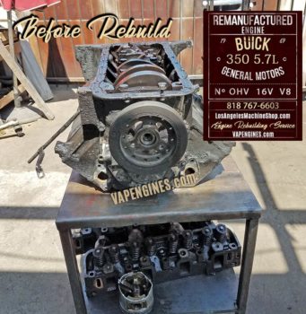 Remanufactured 69 Buick 350 Engine - Machine Shop Work Photos