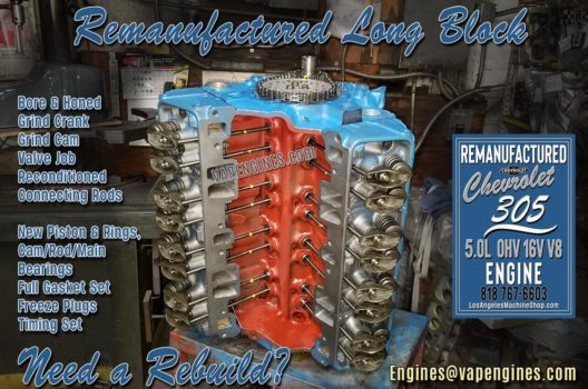 GM Chevy 305 Engine Rebuild - Auto Machine Shop Rebuild Service
