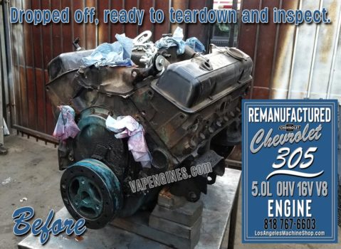 GM Chevy 305 Engine Rebuild - Auto Machine Shop Rebuild Service